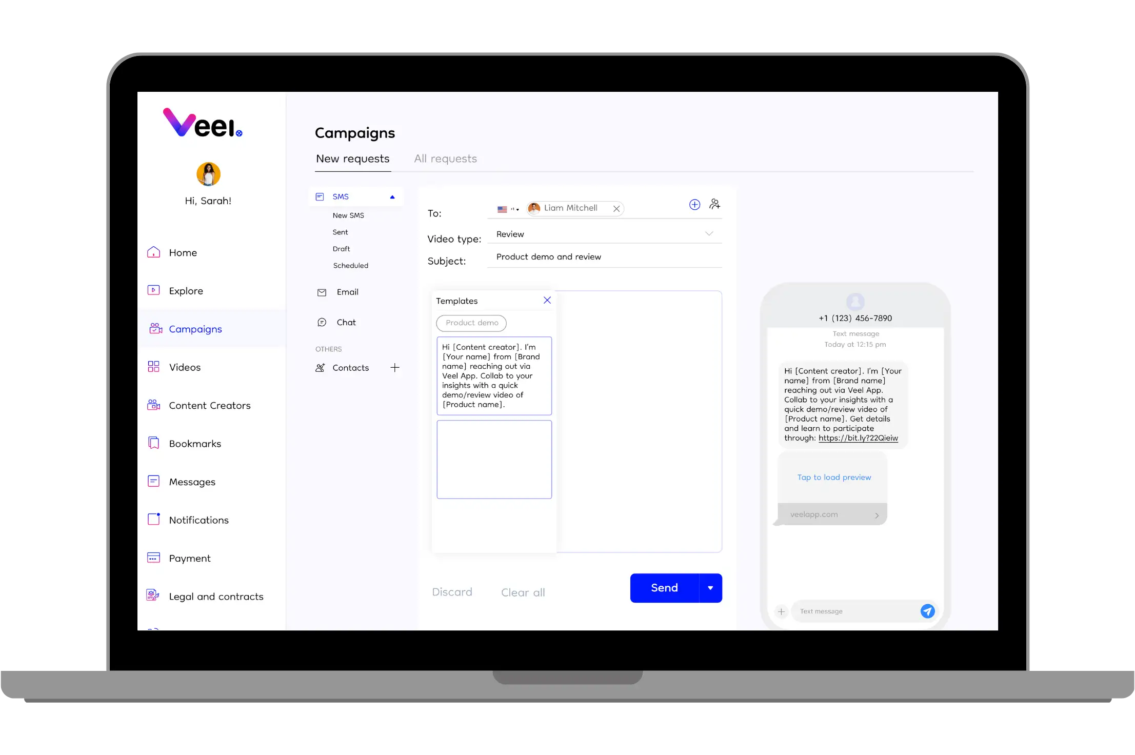 Step-by-Step Guide to SMS Campaigns via Veel